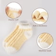 JUNXIAO-Womens Fuzzy Socks 6 Pack Flutty Warm Cozy Super Soft Slipper ...