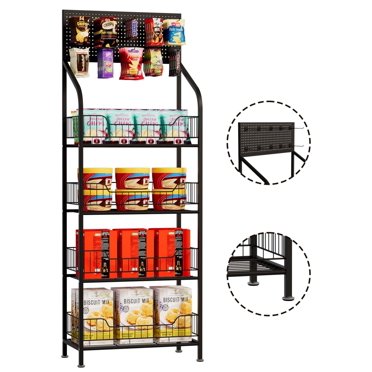 4-Tier Metal Basket Stand for Storage and Organization - Walmart.com