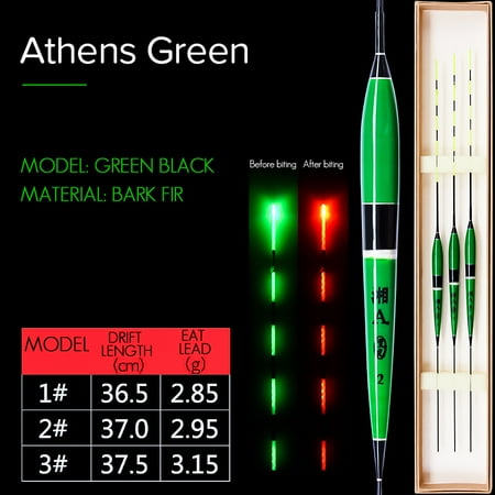 Smart fishing float bite sensor fish bite bait LED light Bite hook ...