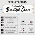 Beautiful Chaos Metal Sign 16x4 Inch "Welcome to Our Beautiful Chaos ...