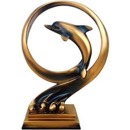 Resin Dolphin Statue Dolphins Figurine Dolphin Sculpture Sea Animal ...