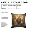 20"x20" Pillow Protector Lions In A Cage Decorative Square Pillowcase ...
