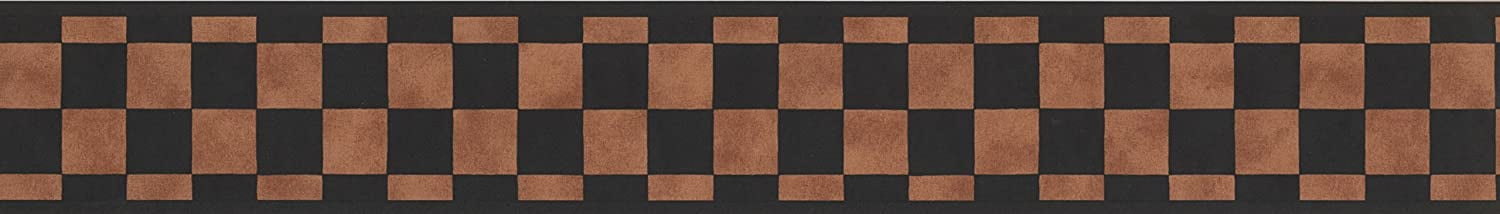 Concord Wallcoverings Wallpaper Border Geometric Pattern Chess Board ...