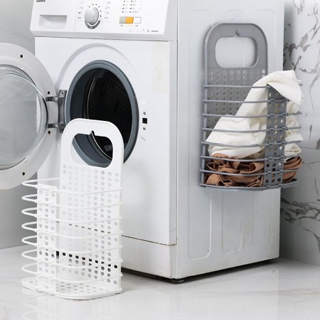 simple laundry basket PP washing basket portable washing clothes hamper ...