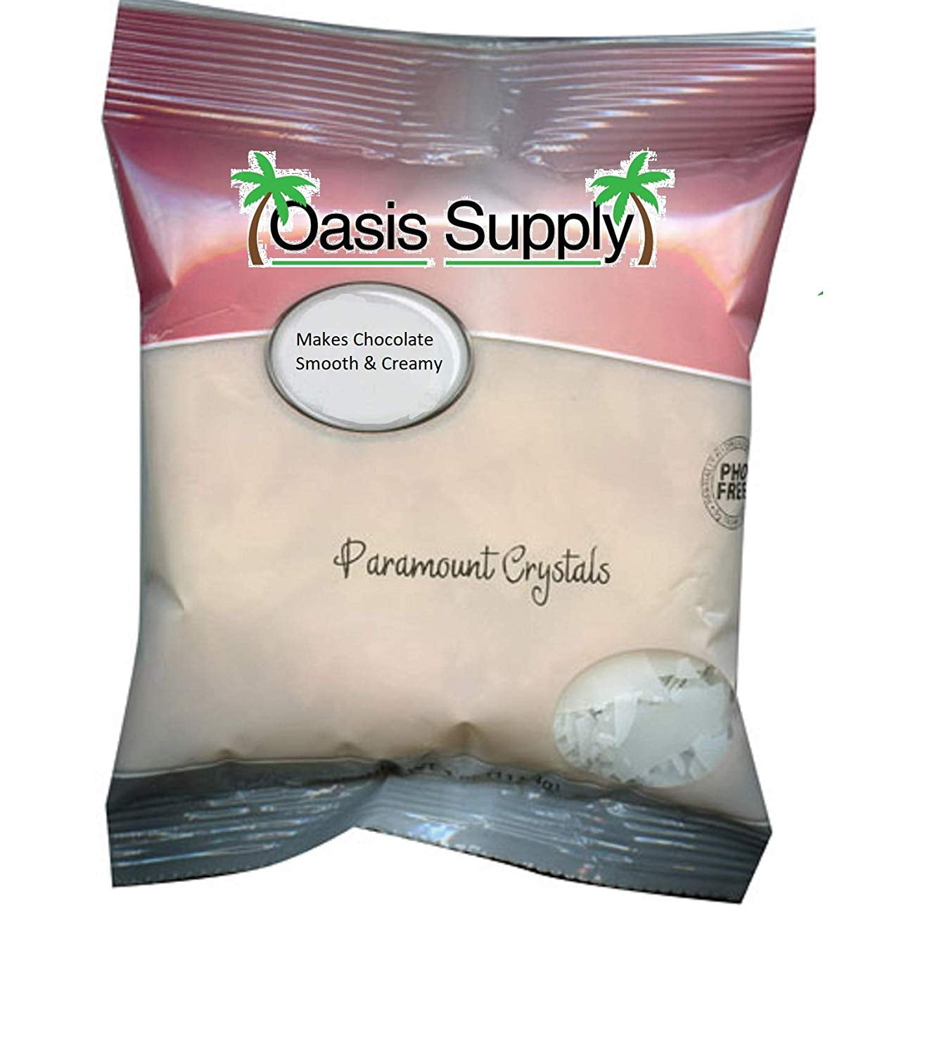 Oasis Supply Edible White Paramount Crystal,For Melting Chocolate and ...