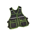 Adjustable Breathable Work Vest With Multiple PocketReflective Strips ...