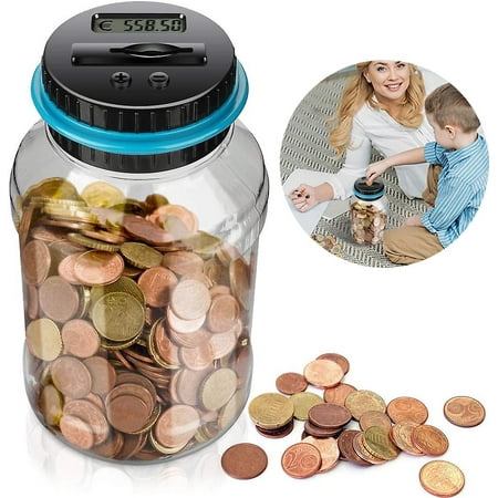 Jinsinto Money Box Bank With Lcd Display,automatic Coin Counter Money ...