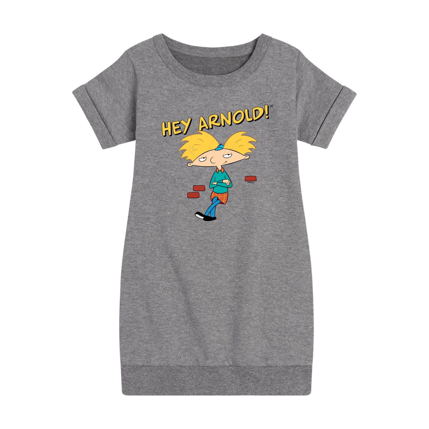 Hey Arnold! - Cool Arnold - Toddler And Youth Girls Fleece Dress ...