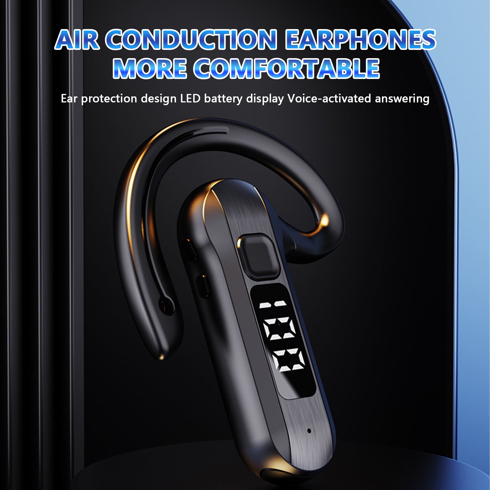 Fairnull 1 Set Wireless Headphone Stereo Surround IPX5 Waterproof Delay ...