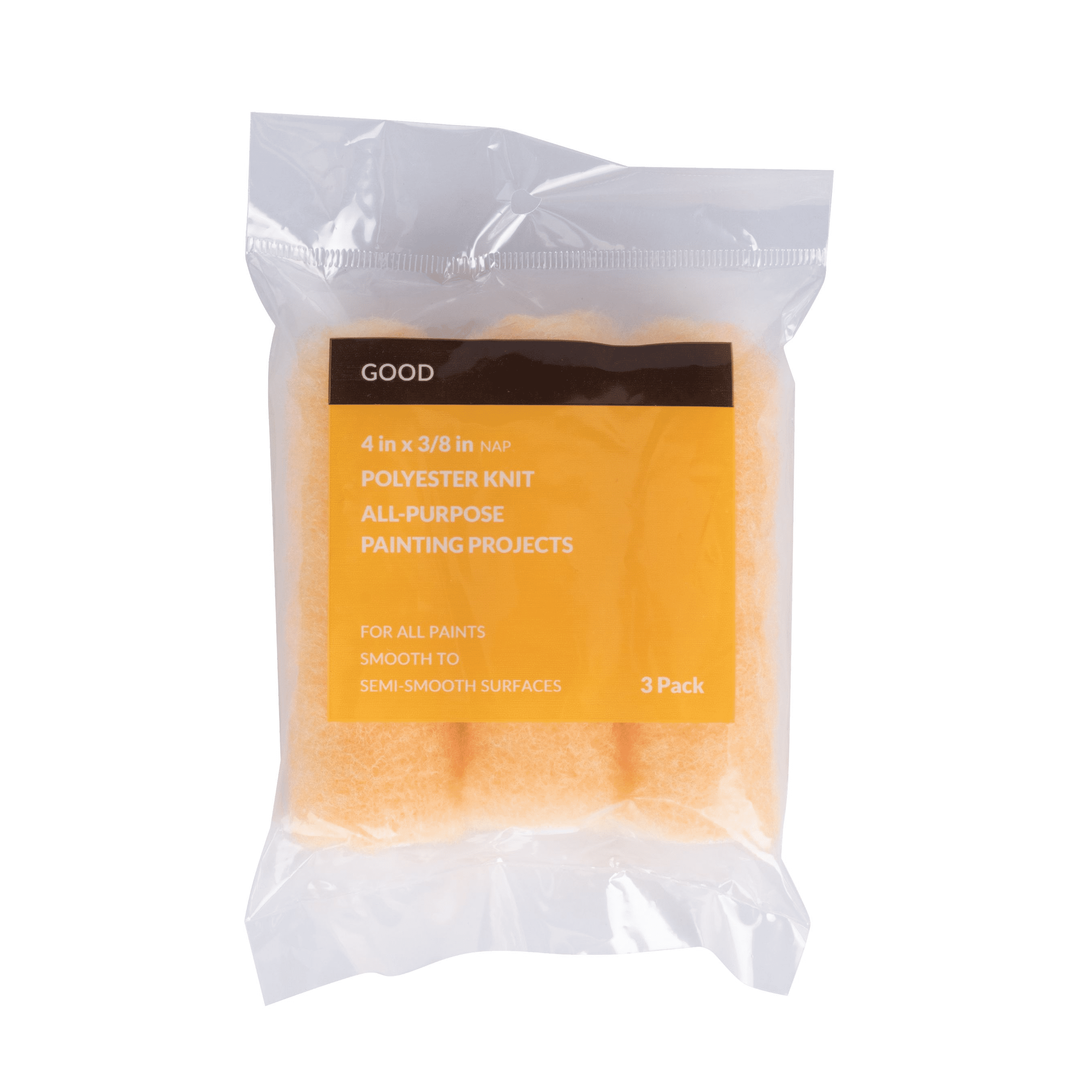 Good 4 x 3/8 in. Knit Polyester Mini Roller Cover, 3 Pack - Walmart.com