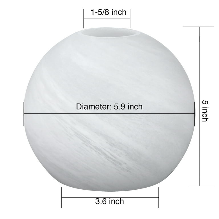 Frosted Alabaster Glass Globe Alabaster White Glass Lamp Shade