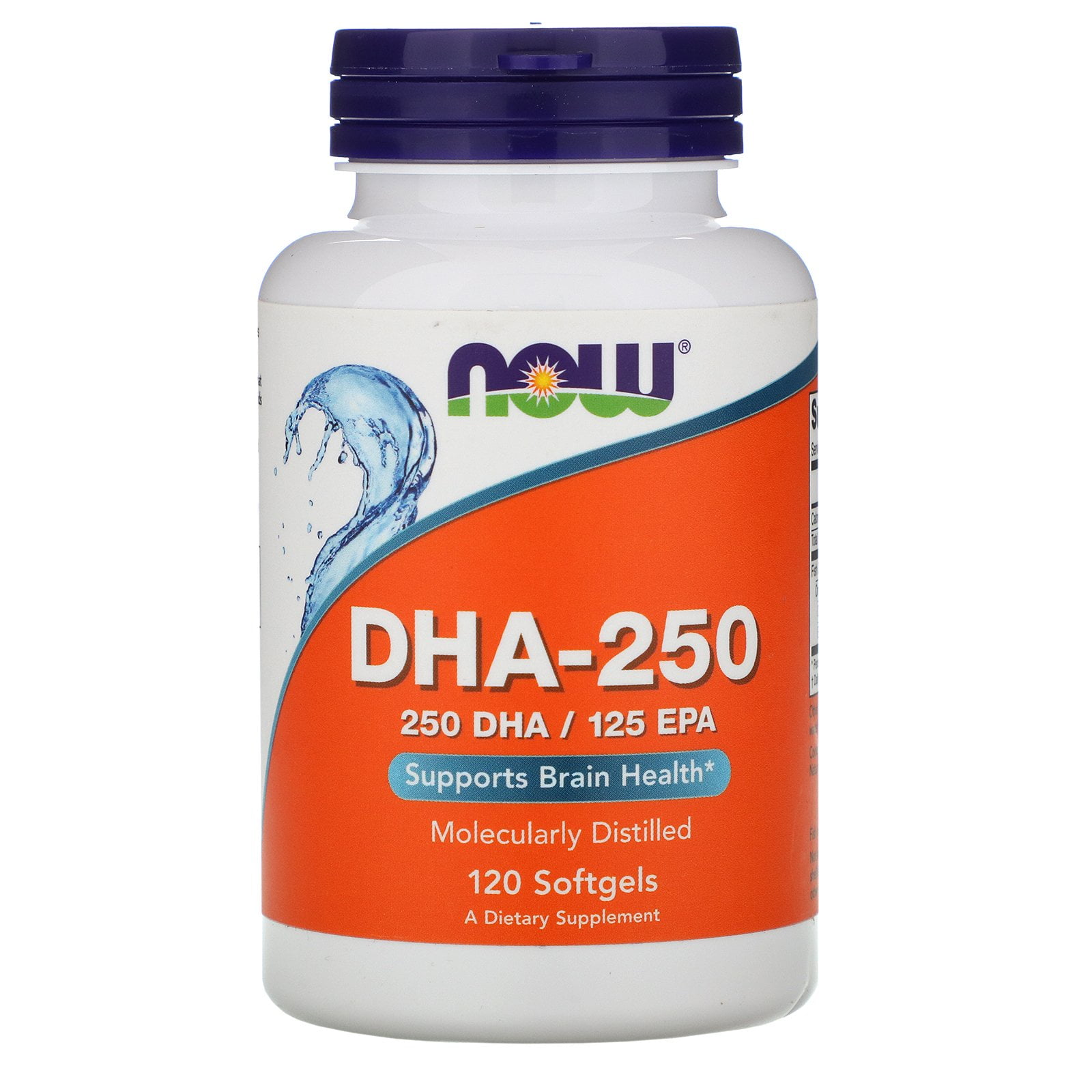 NOW Foods - DHA-250 500 mg. - 120 Softgels - Walmart.com - Walmart.com
