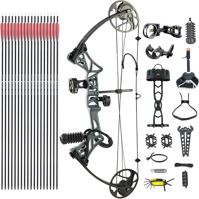 Compound Bow and Archery Sets, Hunting Bow Kit for Beginner,Adult & Kid ...