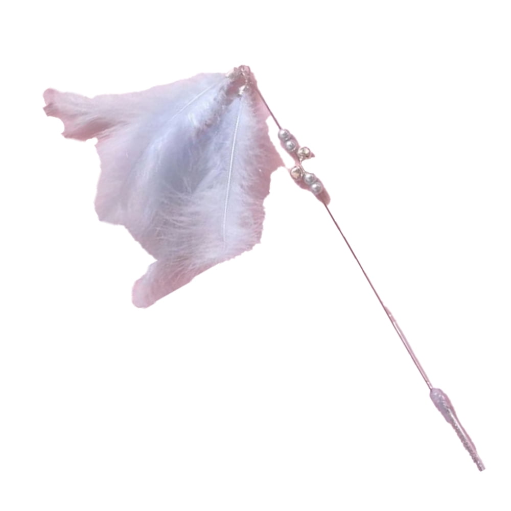 Interactive cat stick toy catcher funny cat stick with bells, fringes ...