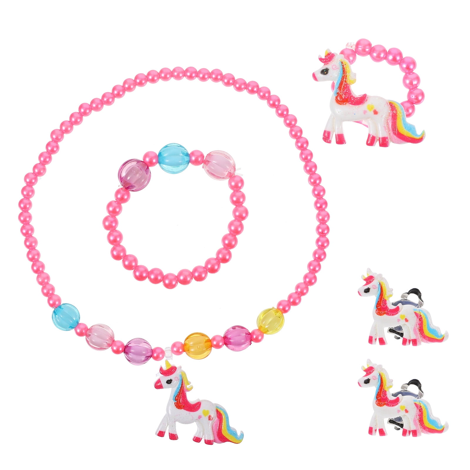 Click here for Deepcraff 1 Set Girl Unicorn Jewelry Kid Necklace... prices