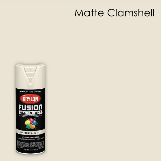 Krylon Fusion All-In-One Spray Paint, Matte, Clamshell, 12 oz ...
