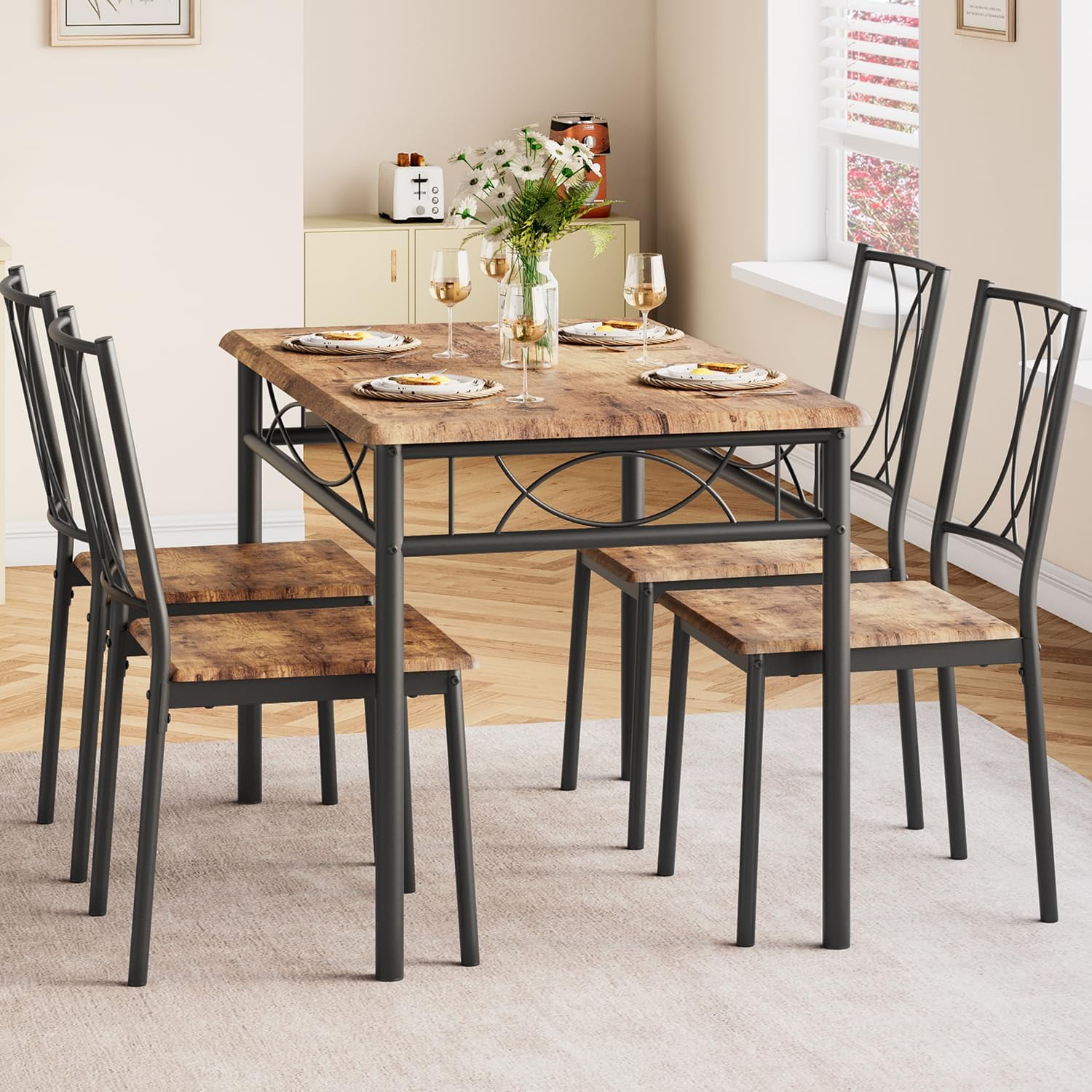 Click here for Pioneerworks Dining Table Set For 4  Kitchen Table... prices