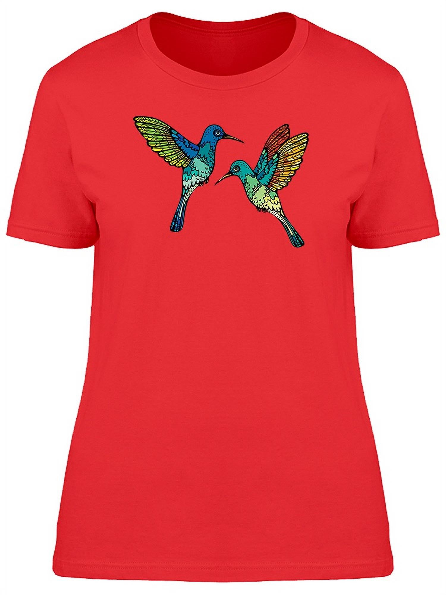 Colorful Hummingbirds T-Shirt Women -Image by Shutterstock, Female XX ...