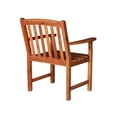 Outdoor Slatback Chair with Arms - Oiled Finish - Walmart.com