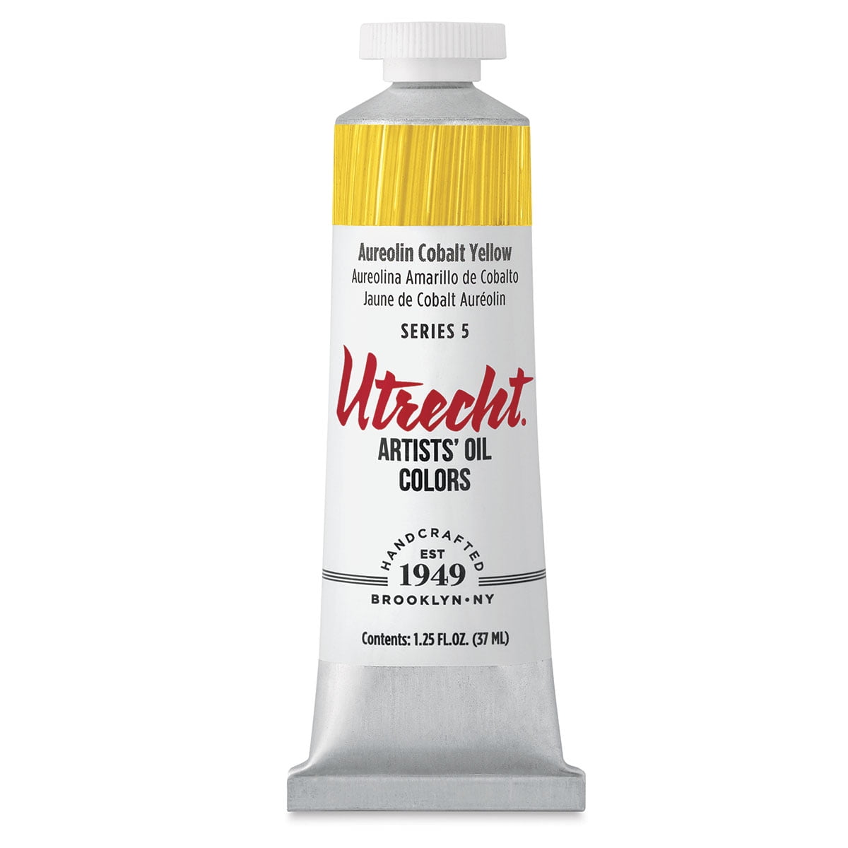 Utrecht Artists' Oil Paint - Aureolin Cobalt Yellow, 37 ml tube ...