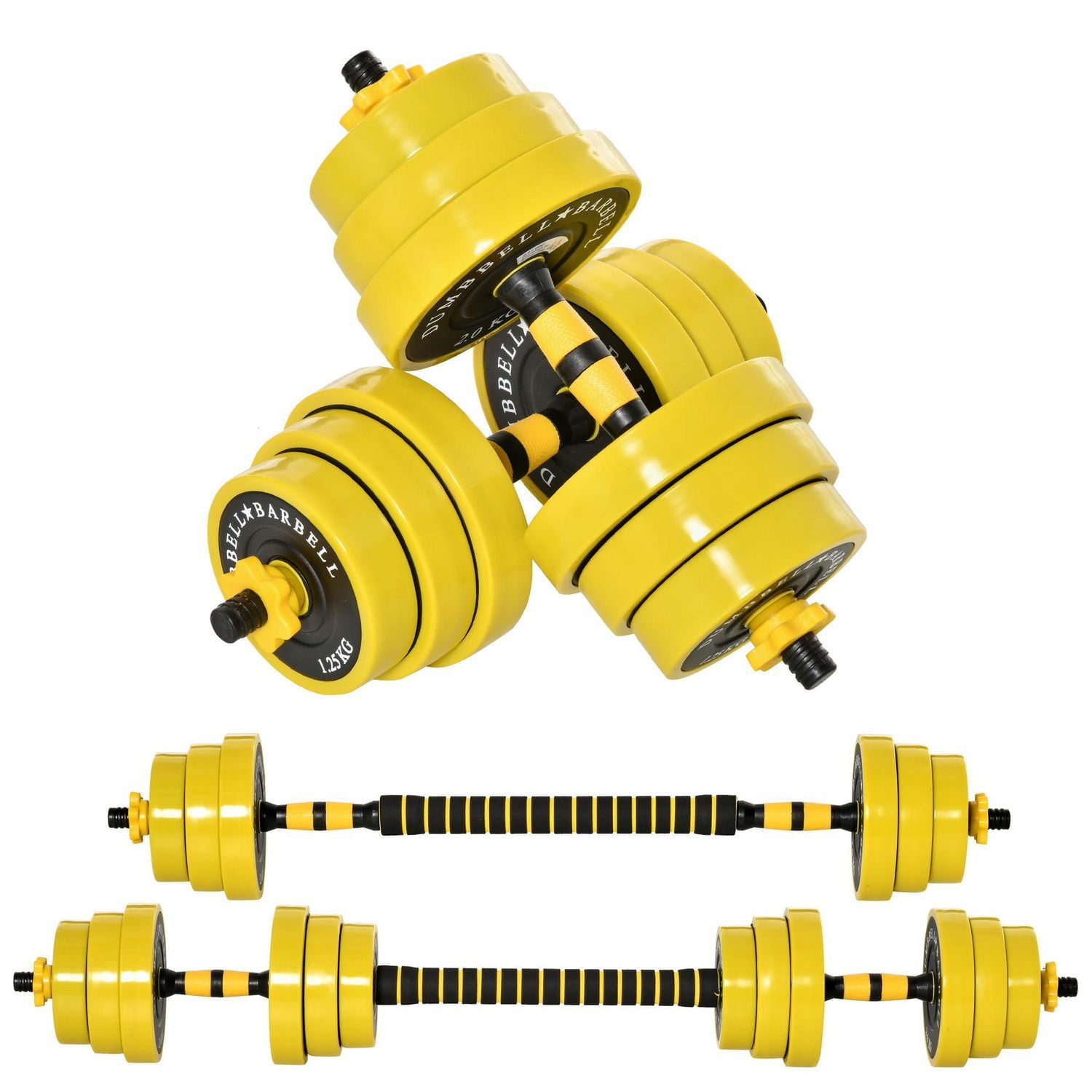 Click here for Homcom Soozier 44lbs Dumbbell & Barbell Adjustable... prices