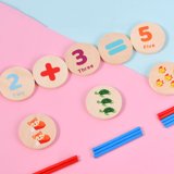Math Caculating Toys Wooden Early Education Toys Counting Sticks ...