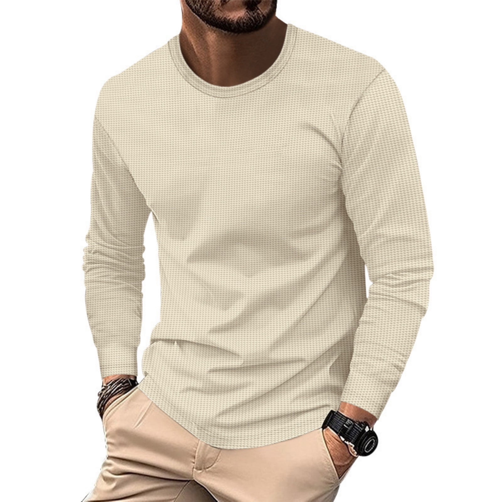 Click here for Uamvsh Long Sleeve T-Shirts For Men Fashion Loose... prices