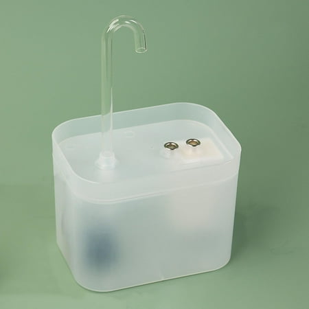 Electric Fountain with Filter Water Dispenser Drinking Bowl Clear ...