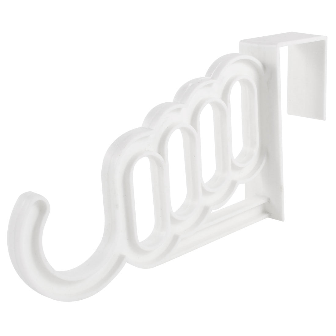 Removeable Hard Plastic Hooks Hanger Rack Support White for Bag Clothes ...