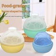 1pcs Silicone Hockey Puck-Shaped Whiskey Ice Ball Mold with Lid, Soccer ...