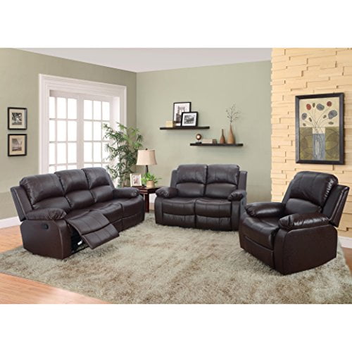 Click here for Beverly Furniture 3 Piece Bonded Leather Sofa & Lo... prices