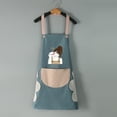 SPRING PARK Water Proof Baking Apron for Women Men with 1 Front Pockets ...
