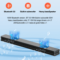 VEAT00L S50L 100W 2.2ch Sound Bars for TV, Soundbar with Subwoofer, Wired & Wireless Bluetooth 5 ...