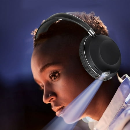 Dvkptbk Head-Mounted Wireless Head-Mounted Bluetooth Headset Metal Chip ...