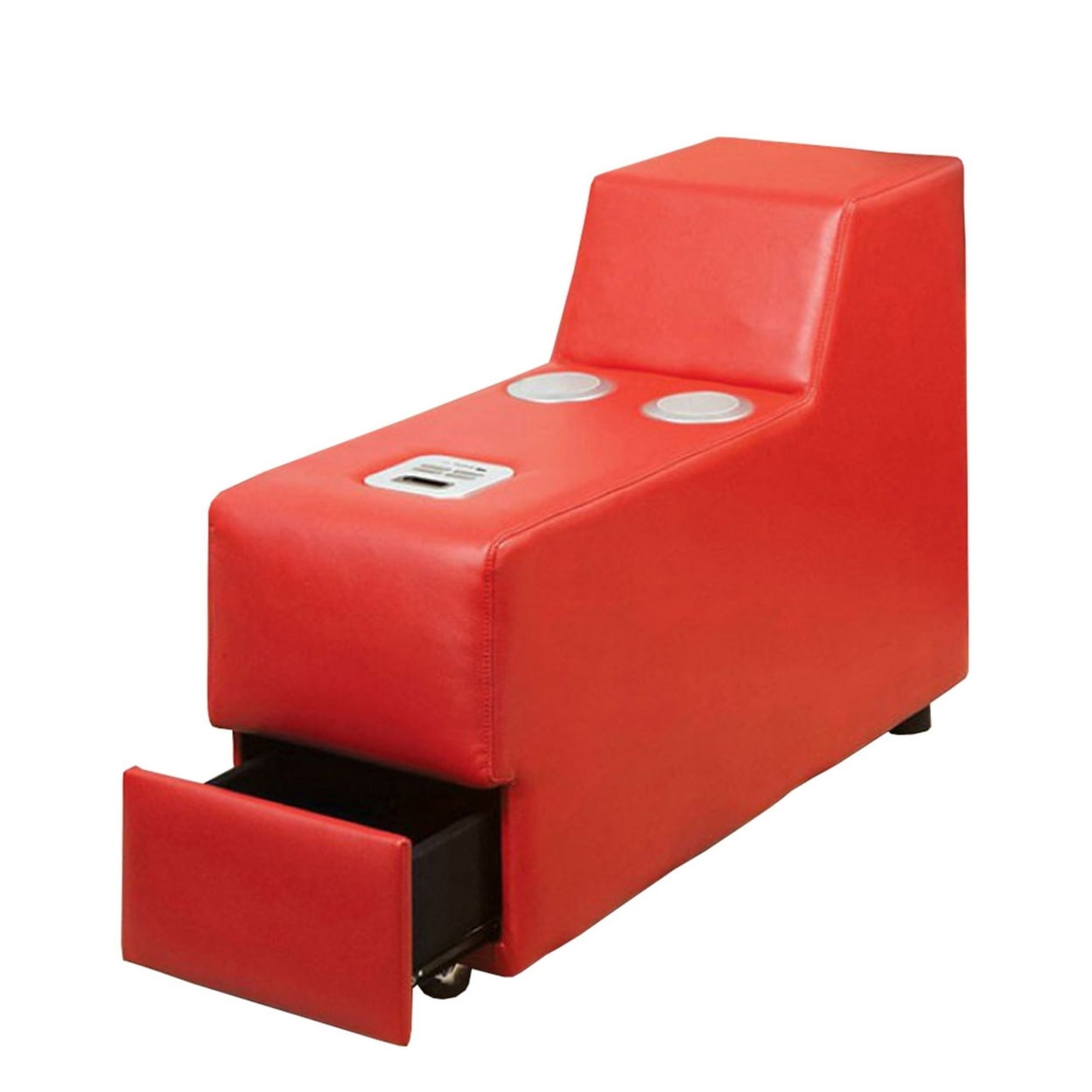 Floria Contemporary Speaker Console, Red- Saltoro Sherpi - Walmart.com