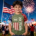 Boys Patriotic Shirt Regular Fit Casual 250 Anniversary T-Shirt ...