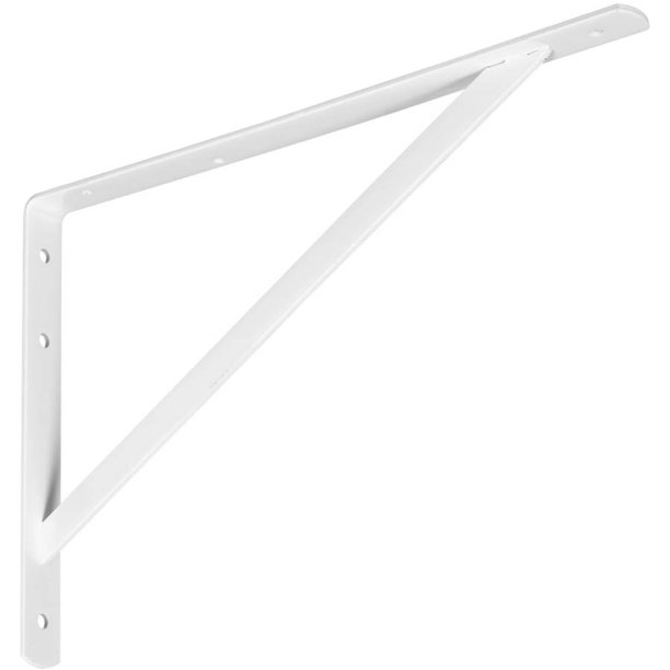 Stanley Hardware 257550 16" x 10" White Shelf Brackets - Walmart.com ...
