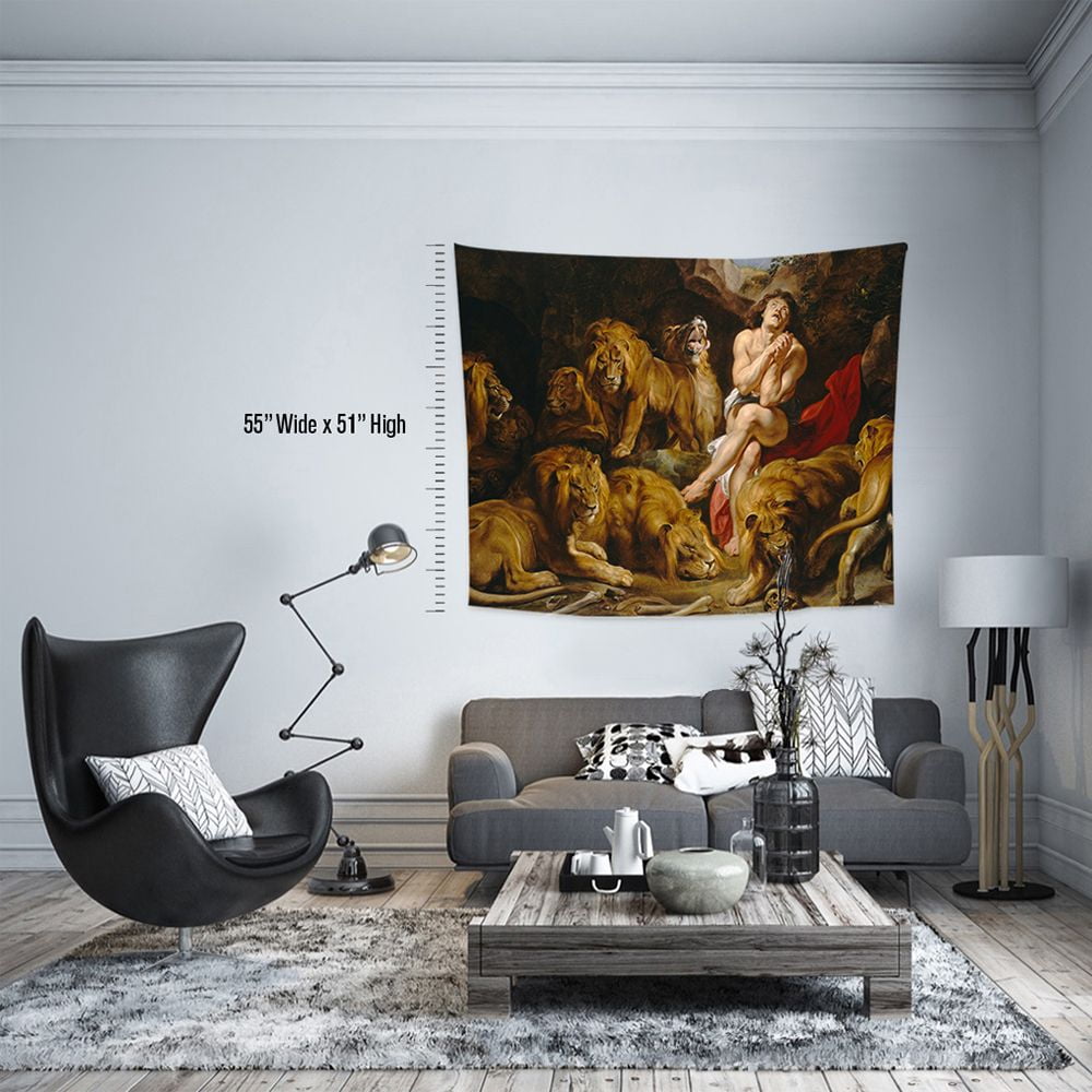 3S Brother's World Classic Art Masterpiece Tapestry Series - Sir Peter Paul Rubens Daniel in the ...