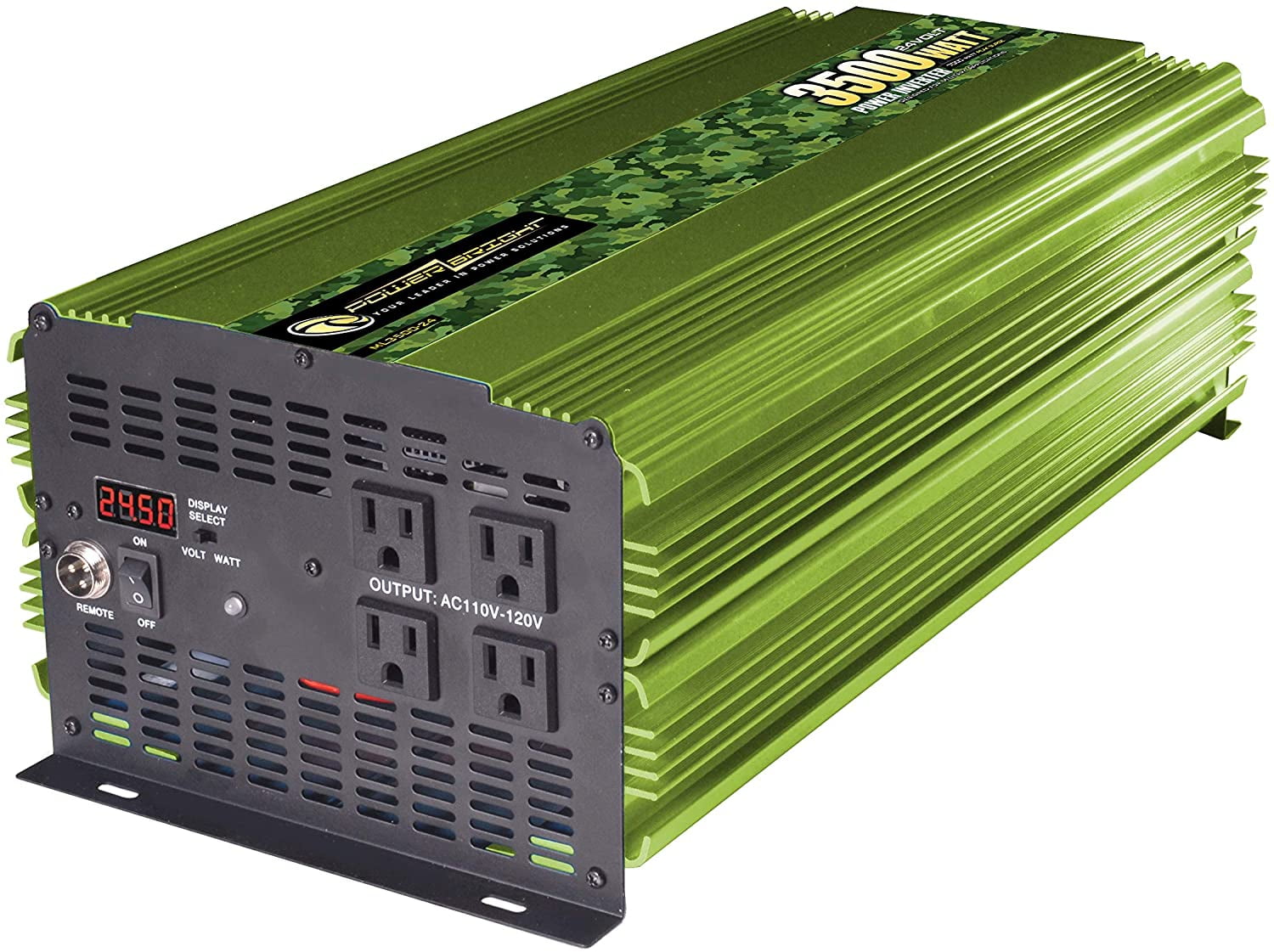 PowerBright 3500 Watt Power Inverter, DC 24V to 120V AC Car Inverter w ...