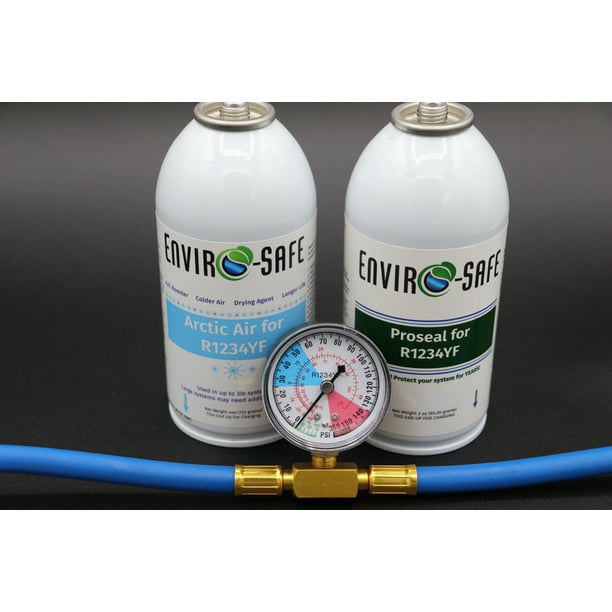 Arctic & Proseal kit for R1234yf, R-1234yf, r1234 with gauge - Walmart.com