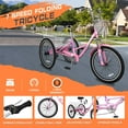 ABORON Foldable Adult Tricycle 24" Wheels, 7-Speed Trikes 3 Wheels ...