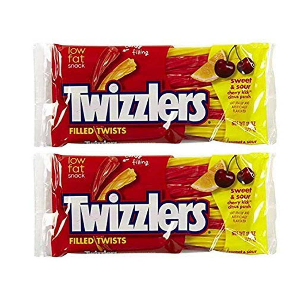 Twizzlers Sweet & Sour Filled Twists (11 oz) 2 Pack - Walmart.com ...