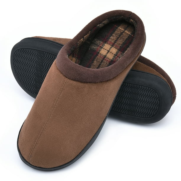 LORDFON Memory Foam Mens Slippers Slip-On House Slippers - Walmart.com