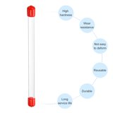 Clear Rigid Tube Round Plastic Tubing with Red Rubber Cap, 305mm/ 12 ...