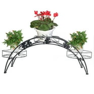Dazone Metal Arched Design 3-Tier Patio Outside Garden Planter Plant ...