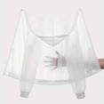 Ceisia Men Mesh Stripe Panel Zip Up Hooded Sheer Sun Protection Jacket ...