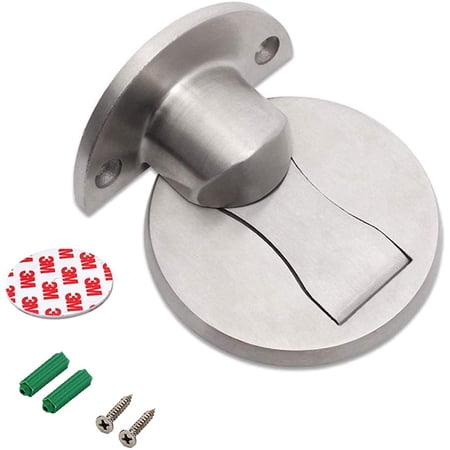 Magnetic Door Stopper, Invisible Magnetic Door Stop, Brushed Satin ...