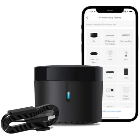 RM4 mini Smart Remote and Sensor Cable Set RM4 mini S, Universal IR ...