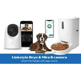 LINKSTYLE BRYN WiFi Pet Feeder, 2K MIRA Camera II Bundle, Motion Tracking, Night Vision ...