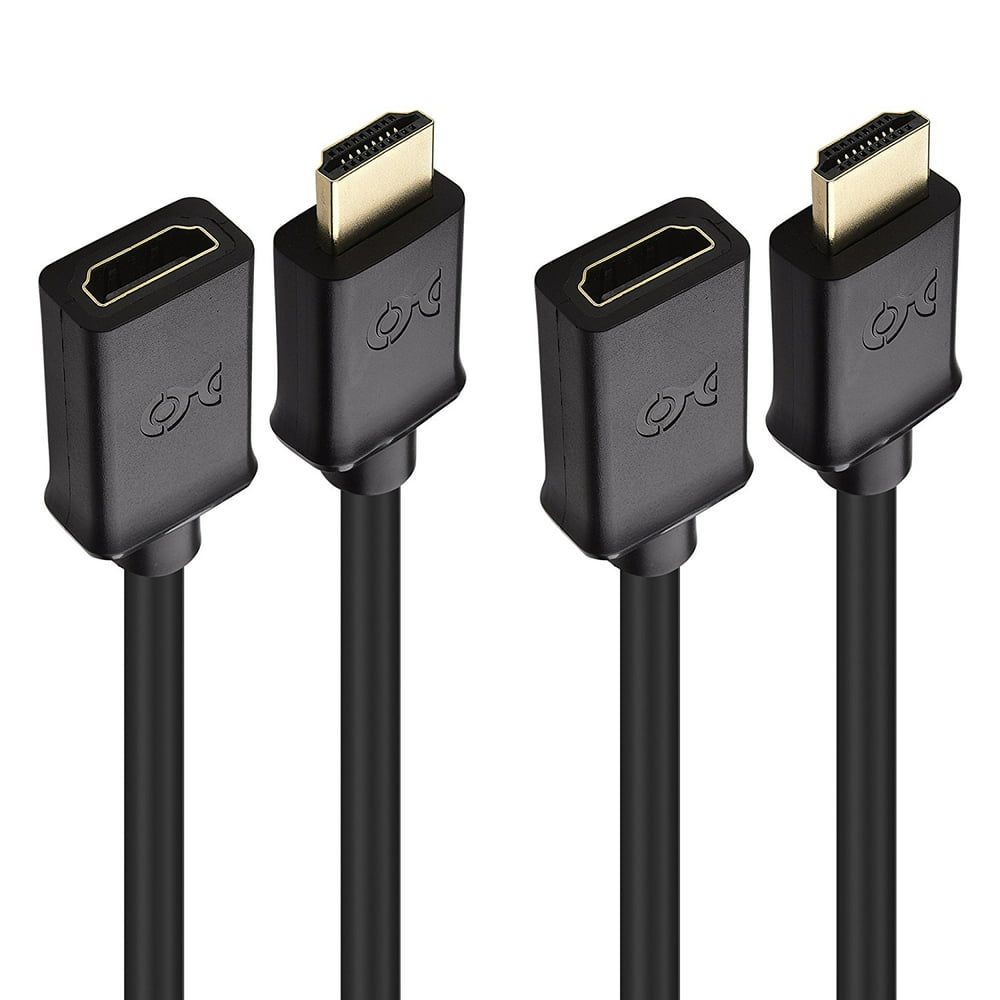 Cable Matters 2-Pack High Speed HDMI Extension Cable (Male to Female ... Cable Matters 2-Pack High Speed HDMI Extension Cable (Male to Female ...